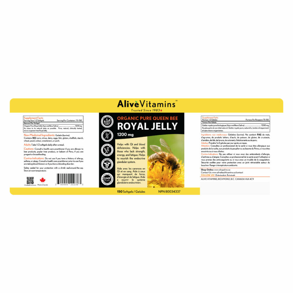 Pure Queen Bee Royal Jelly – ShopAlive.ca