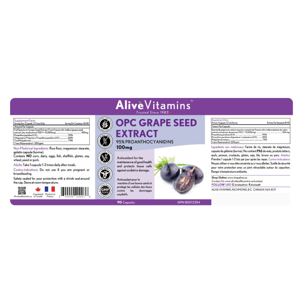 OPC Grape Seed Extract – ShopAlive.ca