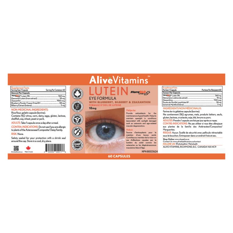 Lutein Eye Formula – ShopAlive.ca