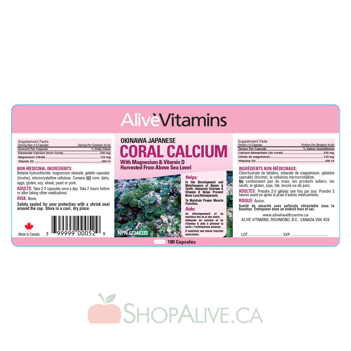 Coral Calcium (Okinawa Japanese) – ShopAlive.ca