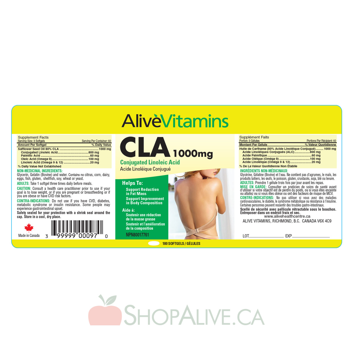CLA – Conjugated Linoleic Acid – ShopAlive.ca