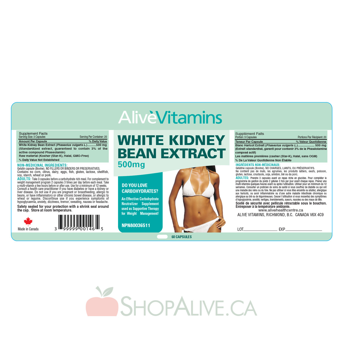 White Kidney Bean Extract – ShopAlive.ca