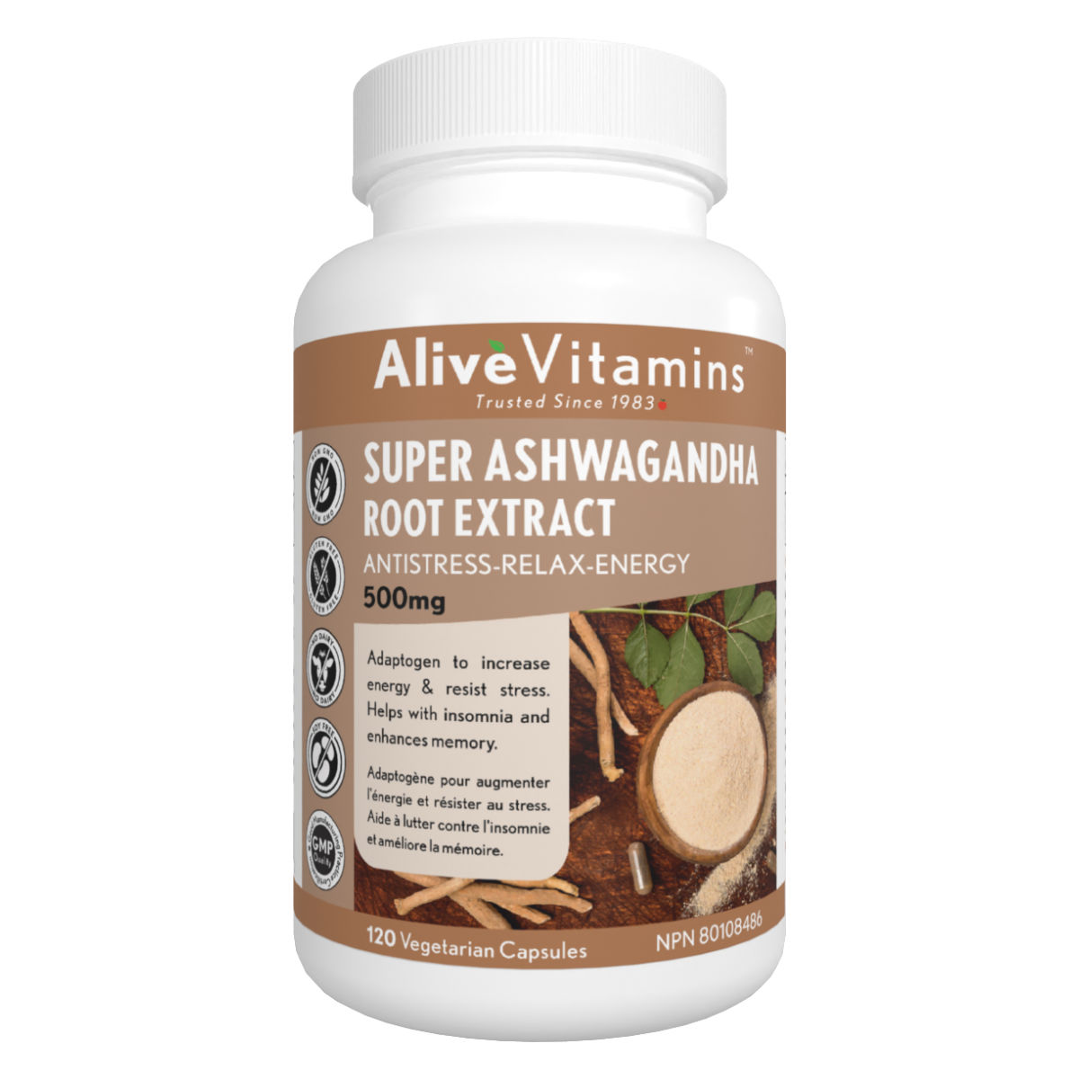 Super Ashwagandha Root Extract 500mg – ShopAlive.ca
